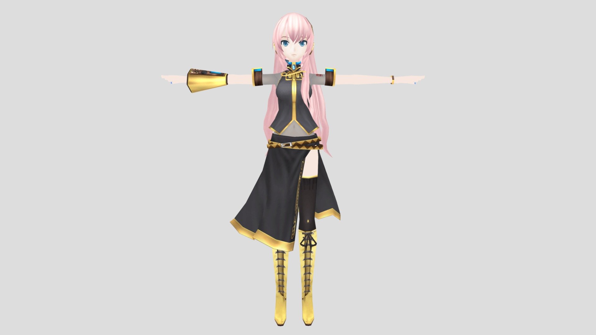 Megurine Luka PSP (With Bones) - Download Free 3D model by zHairezt [dc61714] - Sketchfab
