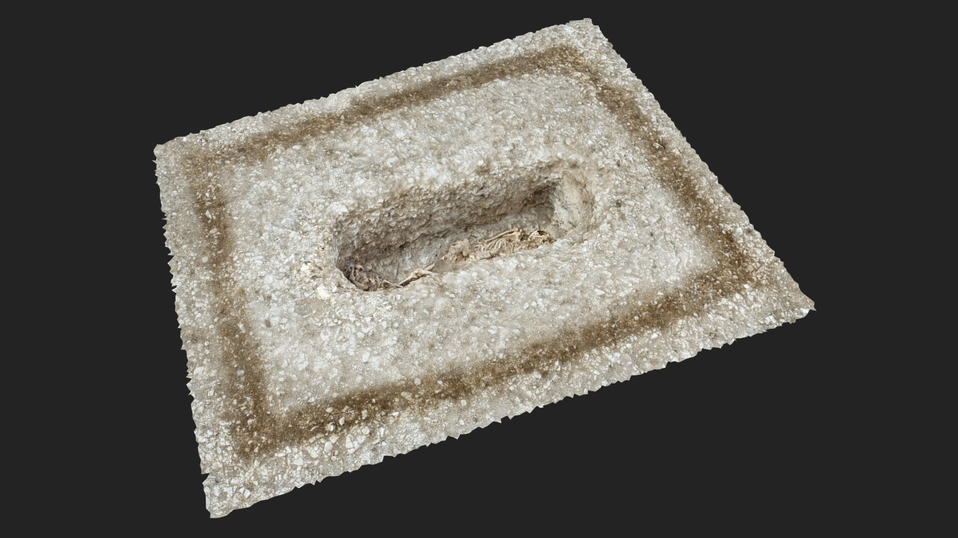 DRAFT 7th c. Anglo Saxon Rectangular Burial - 3D model by ...