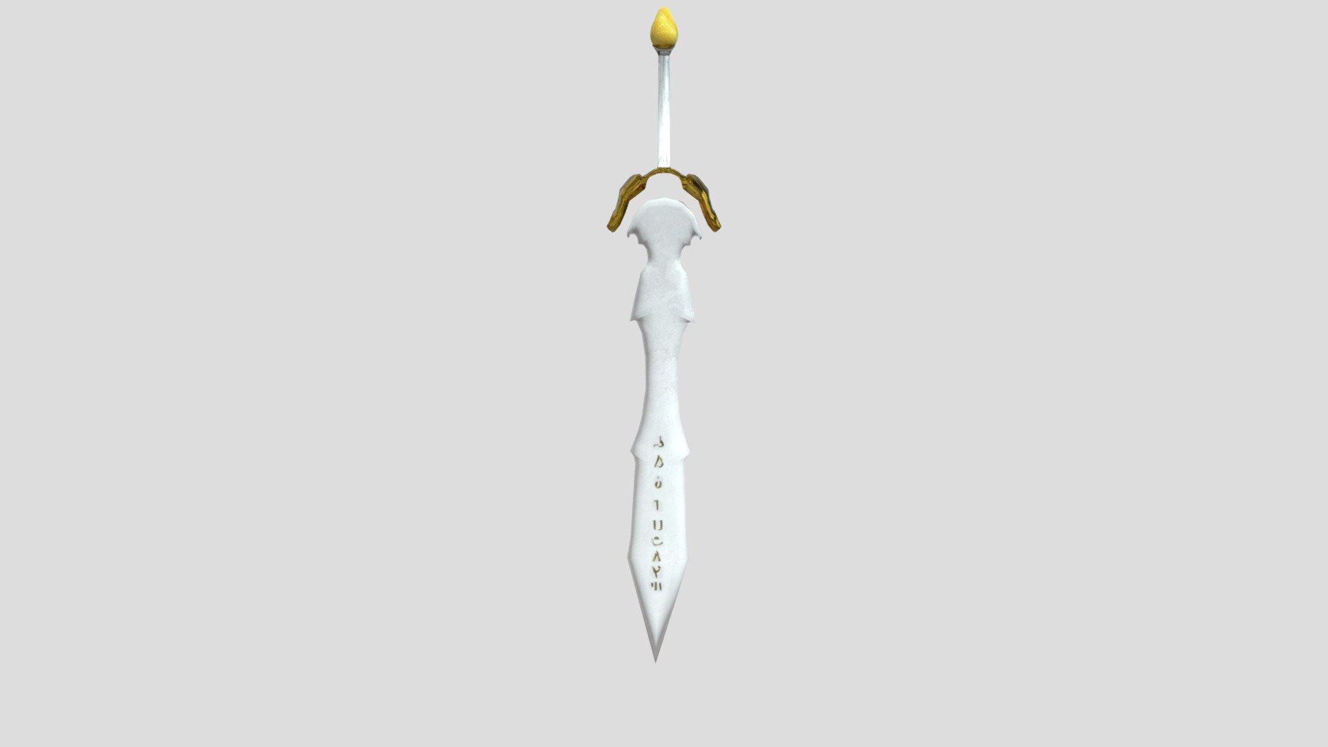 White aspect sword - 3D model by Ragamuffin2 (@Ragammuffin2) [dc6473a ...