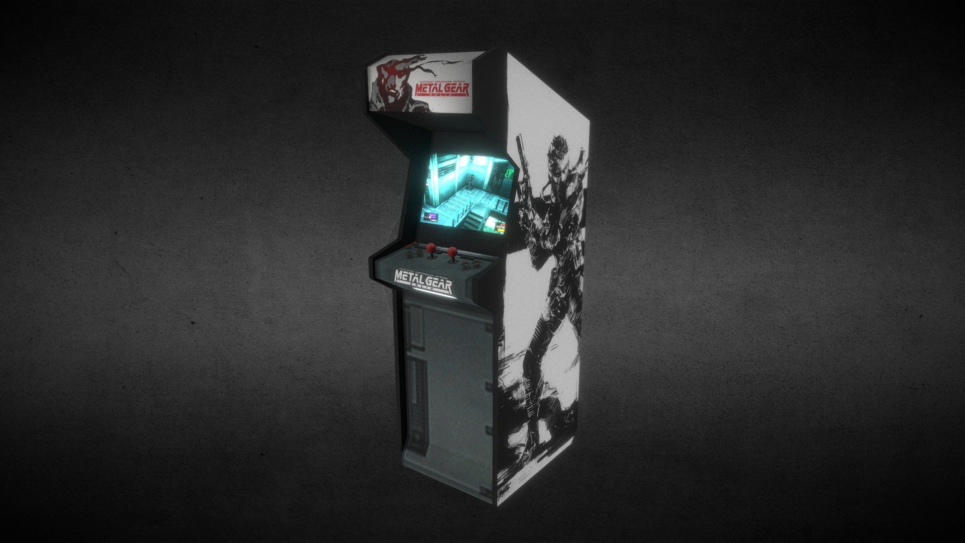 Metal Gear Solid arcade machine - Download Free 3D model by Ian ...
