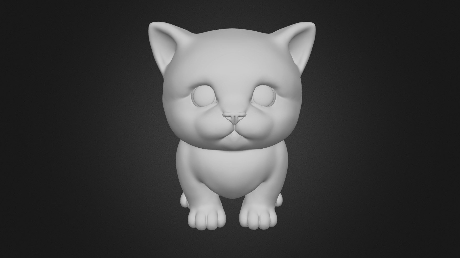 Cute Kitten STL for 3DPrint - Buy Royalty Free 3D model by SeberdrA ...