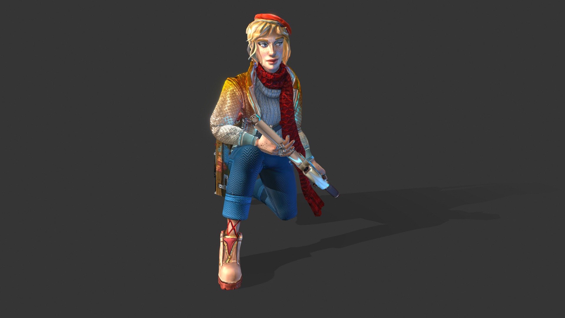 Artist - 3D model by Larolei Low Poly (@strix567) [dc671af] - Sketchfab