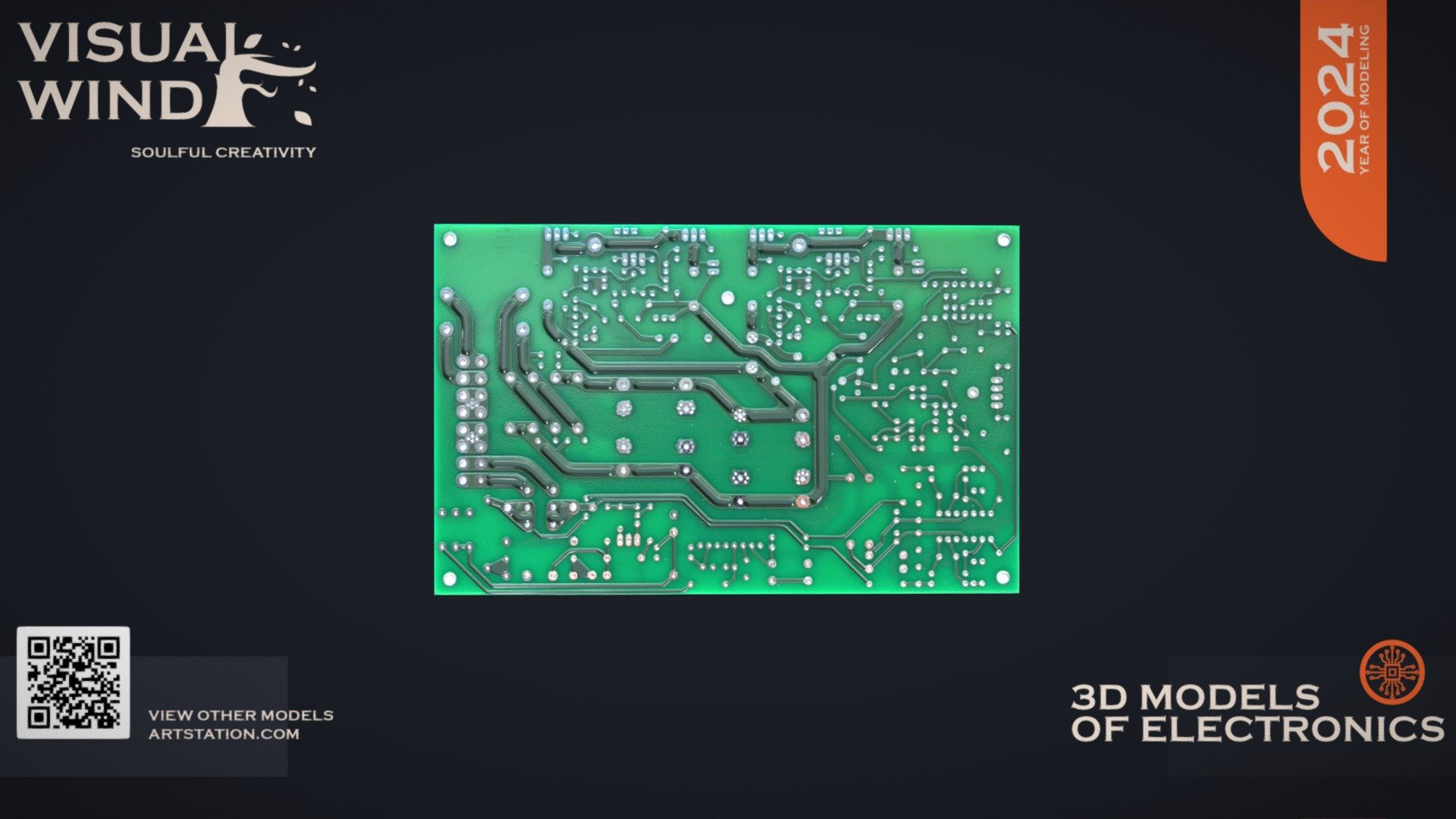Electronic board - 3D model by Visual Wind 3D (@visual_wind_3d ...