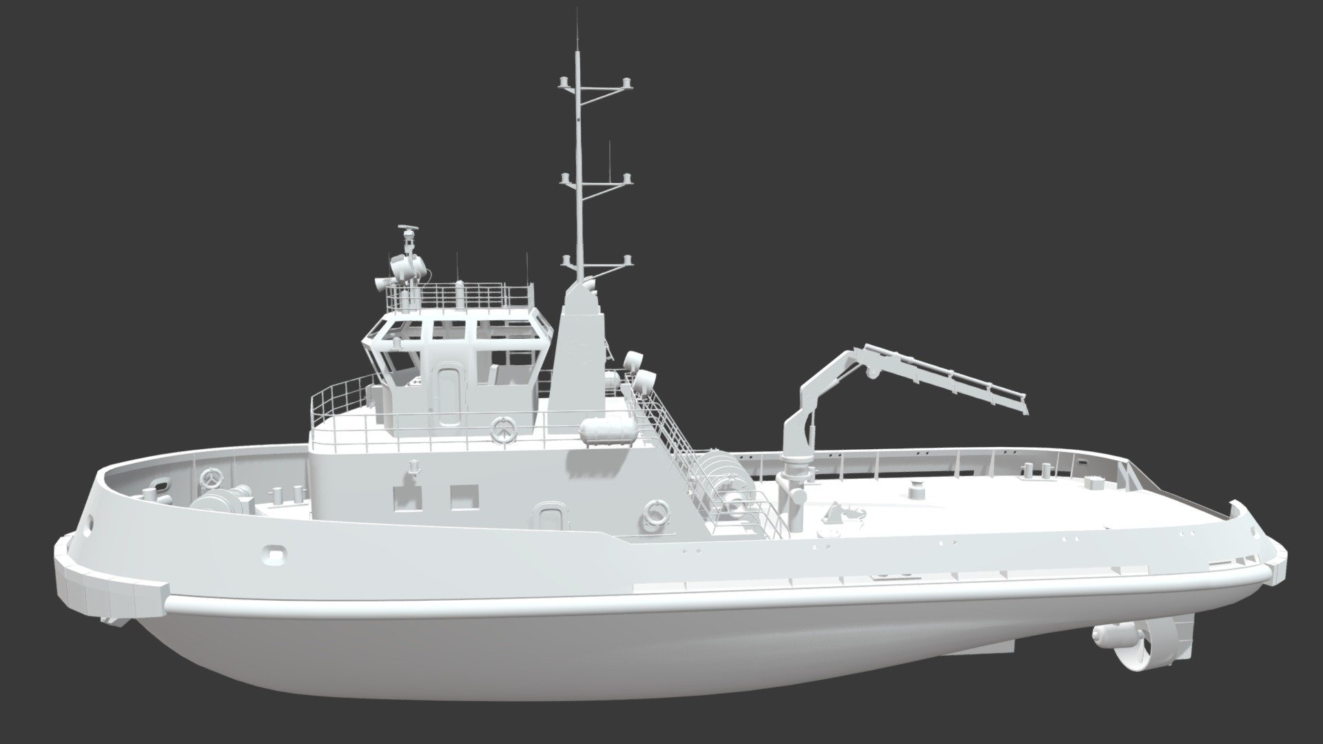 Tugboat - 3D model by tiangalvin (@alvintiang) [dc6a9fb] - Sketchfab