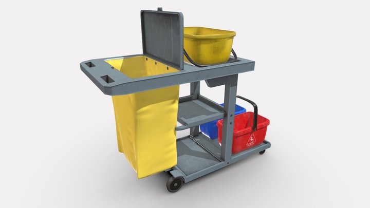 Cleaning-cart 3D models - Sketchfab