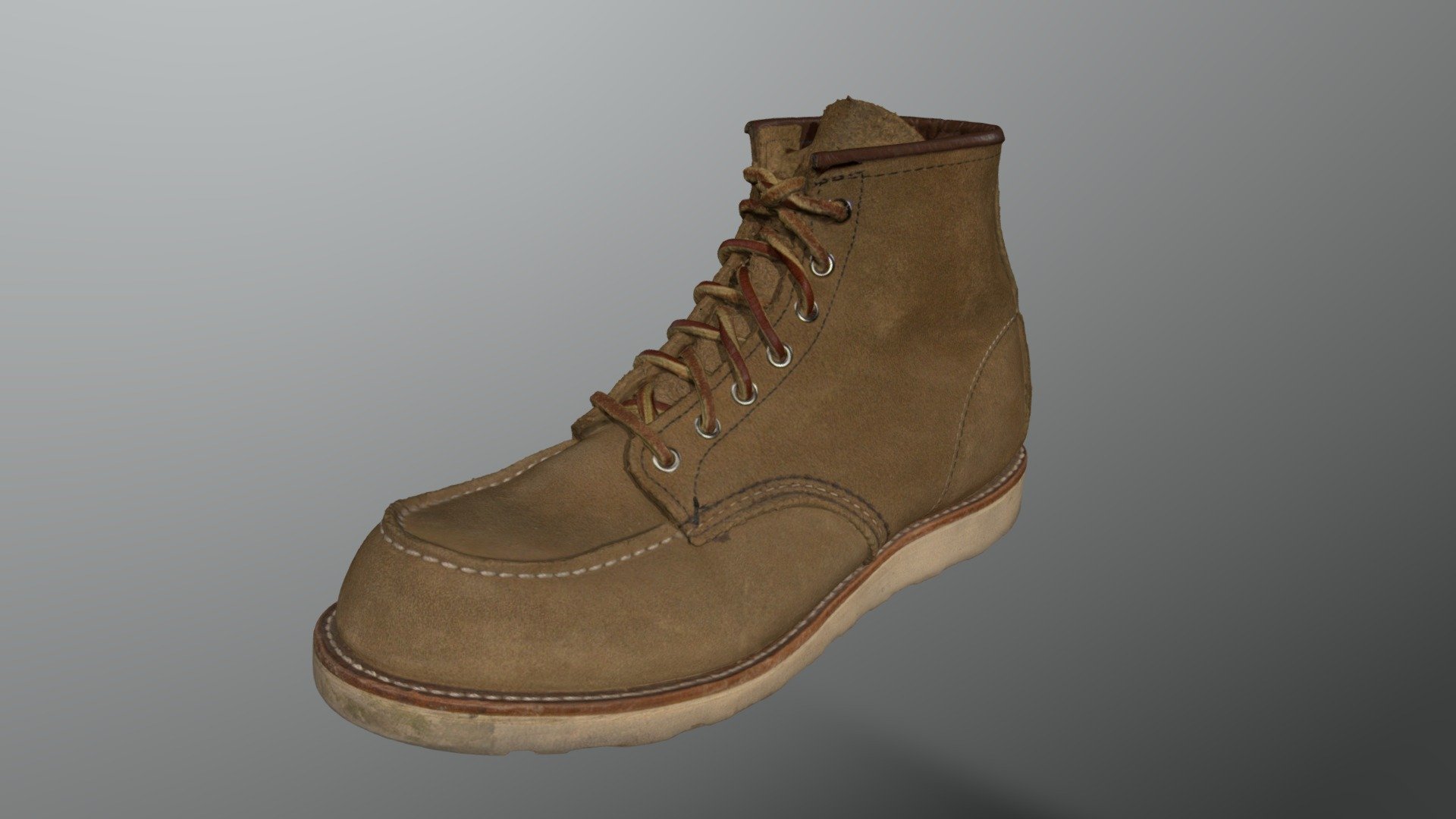 Red Wing Moc Toe Olive - 3D model by swaitz [dc6be48] - Sketchfab