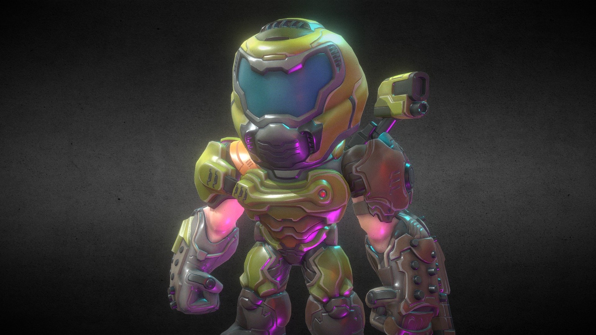 Doomslayer Toy - Download Free 3D model by masoudnayab [dc72632 ...