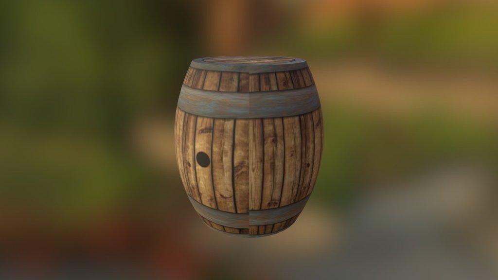 Barrel02 Texture Practice - 3D model by SamiM [dc73dfe] - Sketchfab