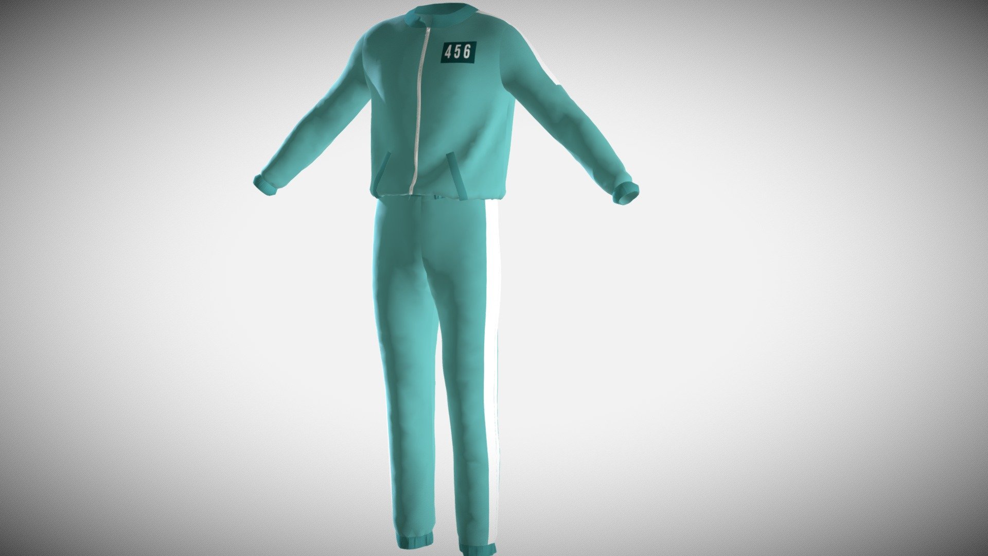 Squid Games Series Player Uniform 456 - 3D model by FightyFox [dc746a2 ...