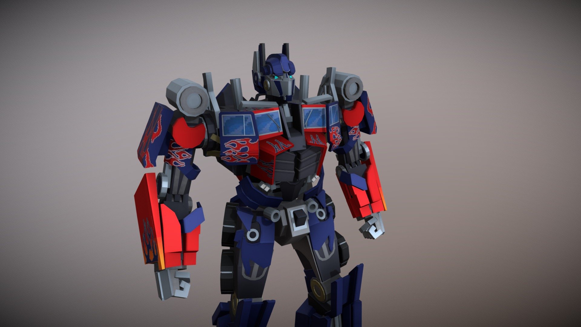 Autobot Moon Landing - 3D model by Marctron [dc75063] - Sketchfab