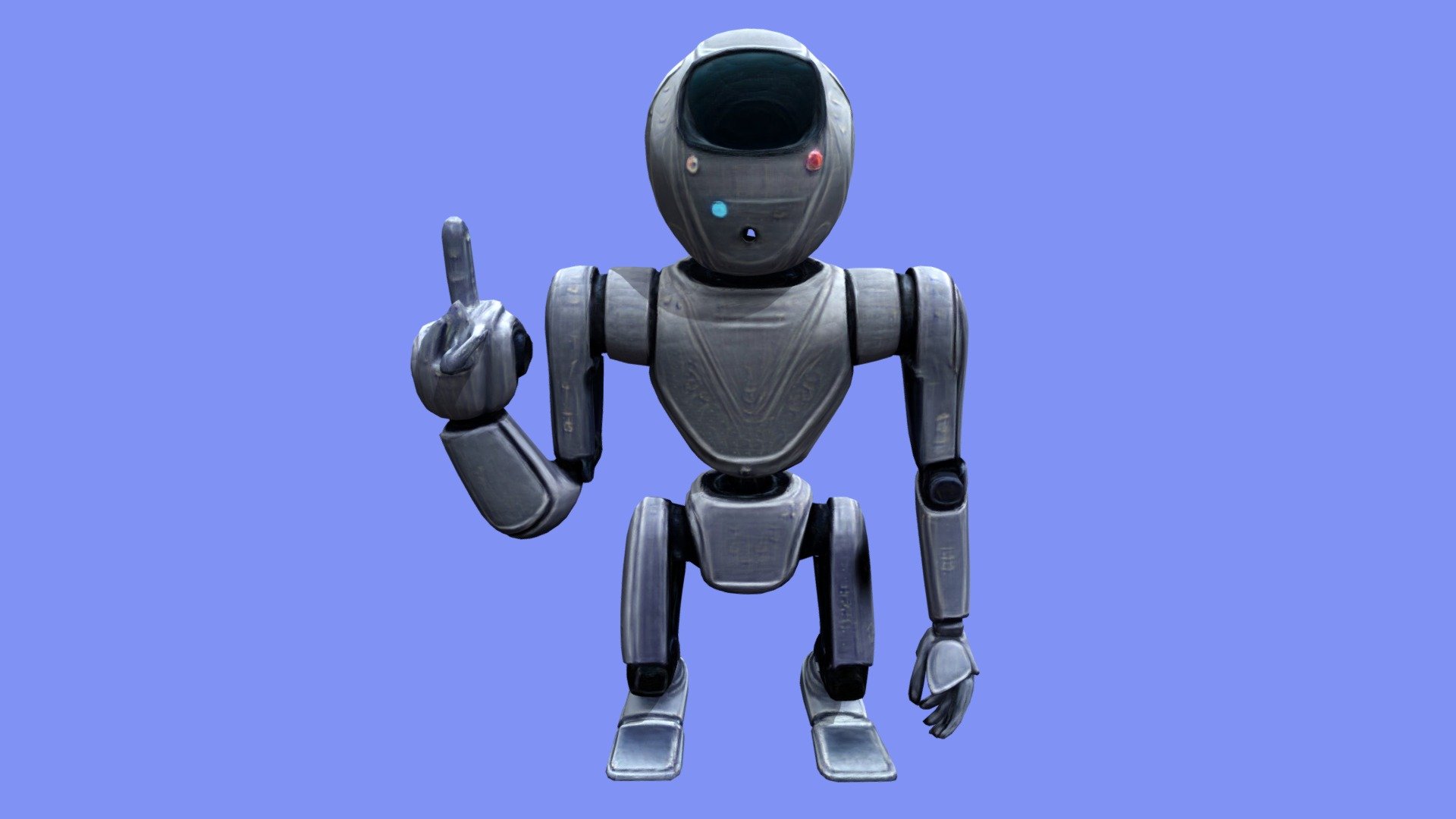 🪜｢TRELLIS｣ robot middle finger - 3D model by bit.chan [dc75976] - Sketchfab