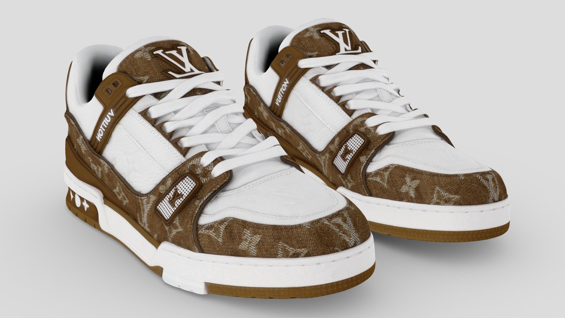 LOUIS VUITTON Trainer Blue White - 3D model by Vincent Page ...