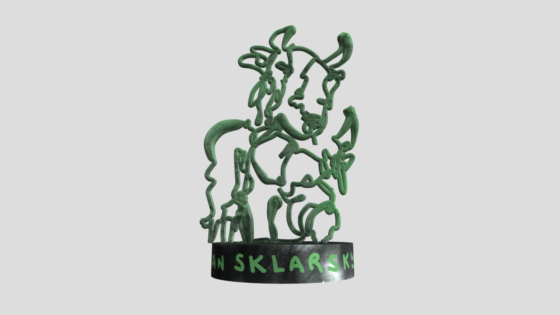 Picasso Minotaur Statue by Ian Sklarsky - 3D model by AR Creations by ...