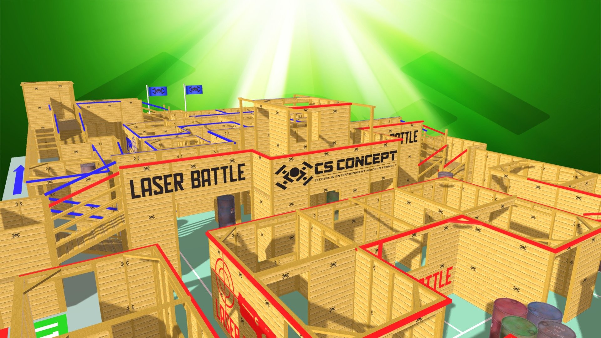 LASER BATTLE 590 3D Model By CSCONCEPT dc779c9 Sketchfab