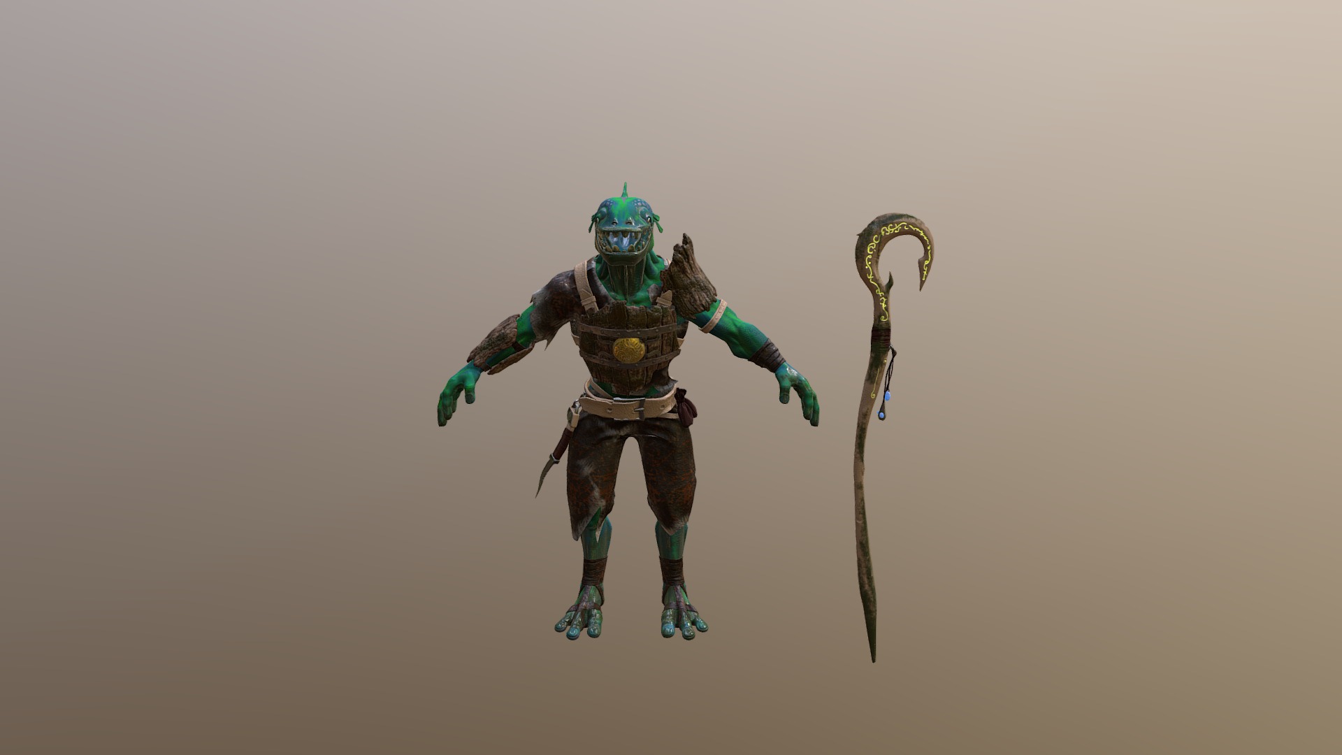 Lizardman 3D model - 3D model by Fictional Dandelion ...