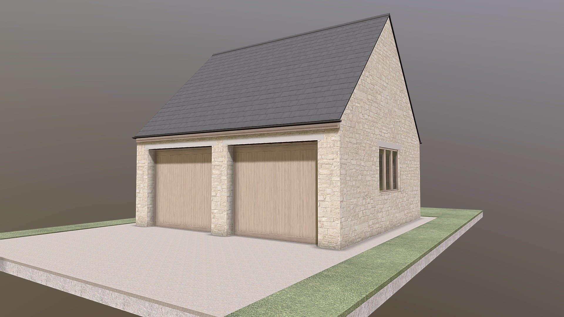 Double Garage - 3D model by Somerset Architectural (@Somerset ...