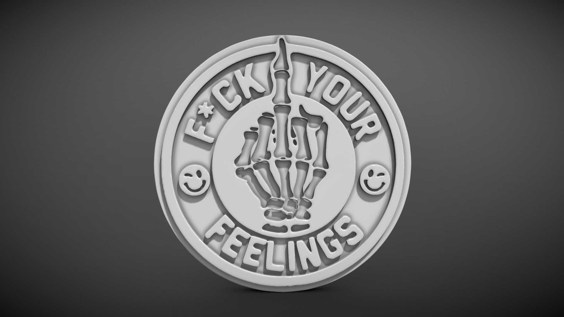 F* YOUR FEELINGS COIN - Buy Royalty Free 3D model by yogi_sandhi ...