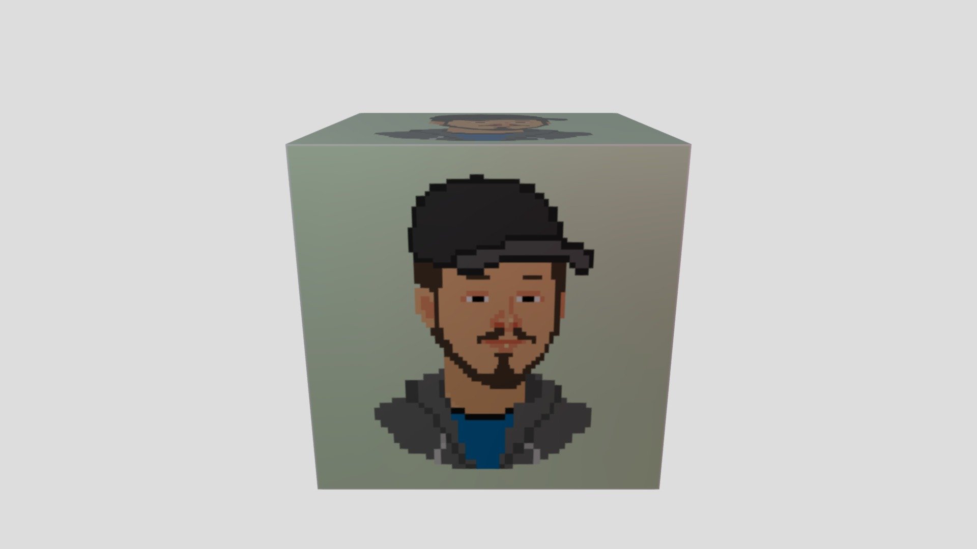 Pixel Self Portrait Cube - 3D model by al-anc [dc7ccb2] - Sketchfab
