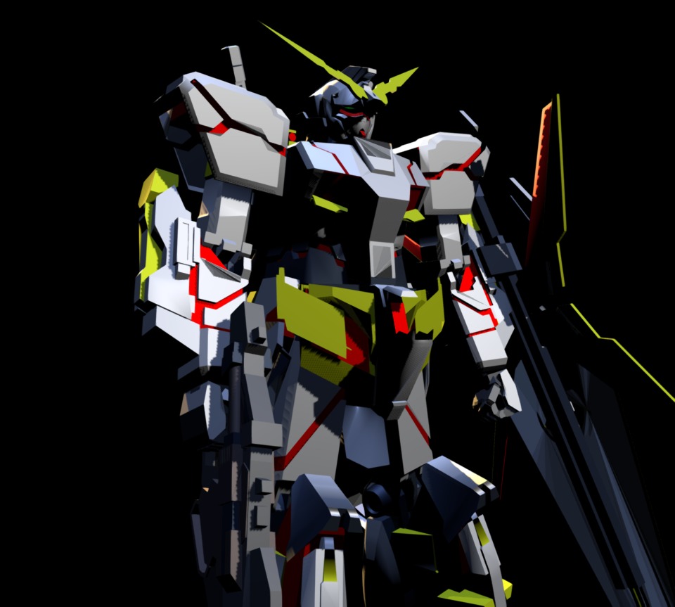 RX-0 Unicorn Gundam (Destroy Mode) - 3D model by krit yamsaso (กฤษณ์ ...