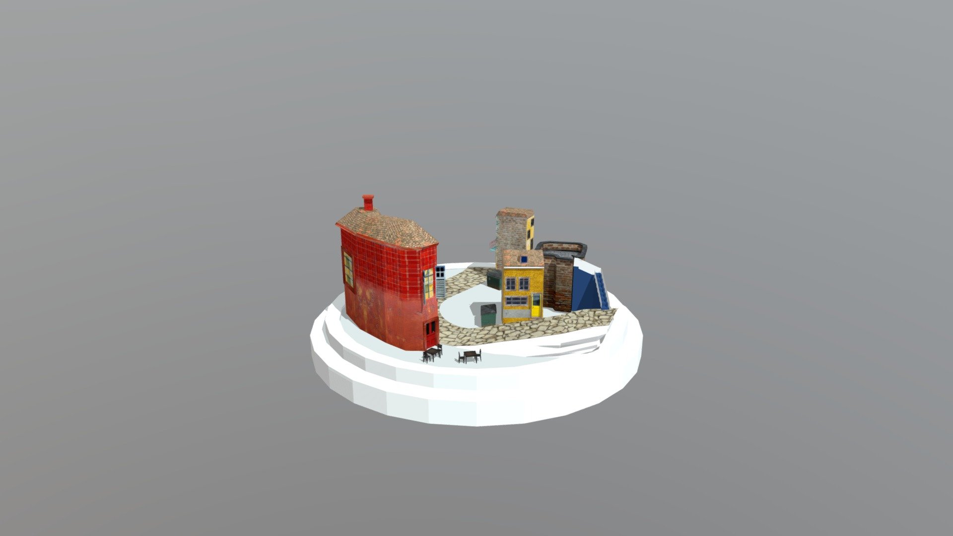 City Scene Lisbon - 3D model by Laura.Amling [dc80999] - Sketchfab