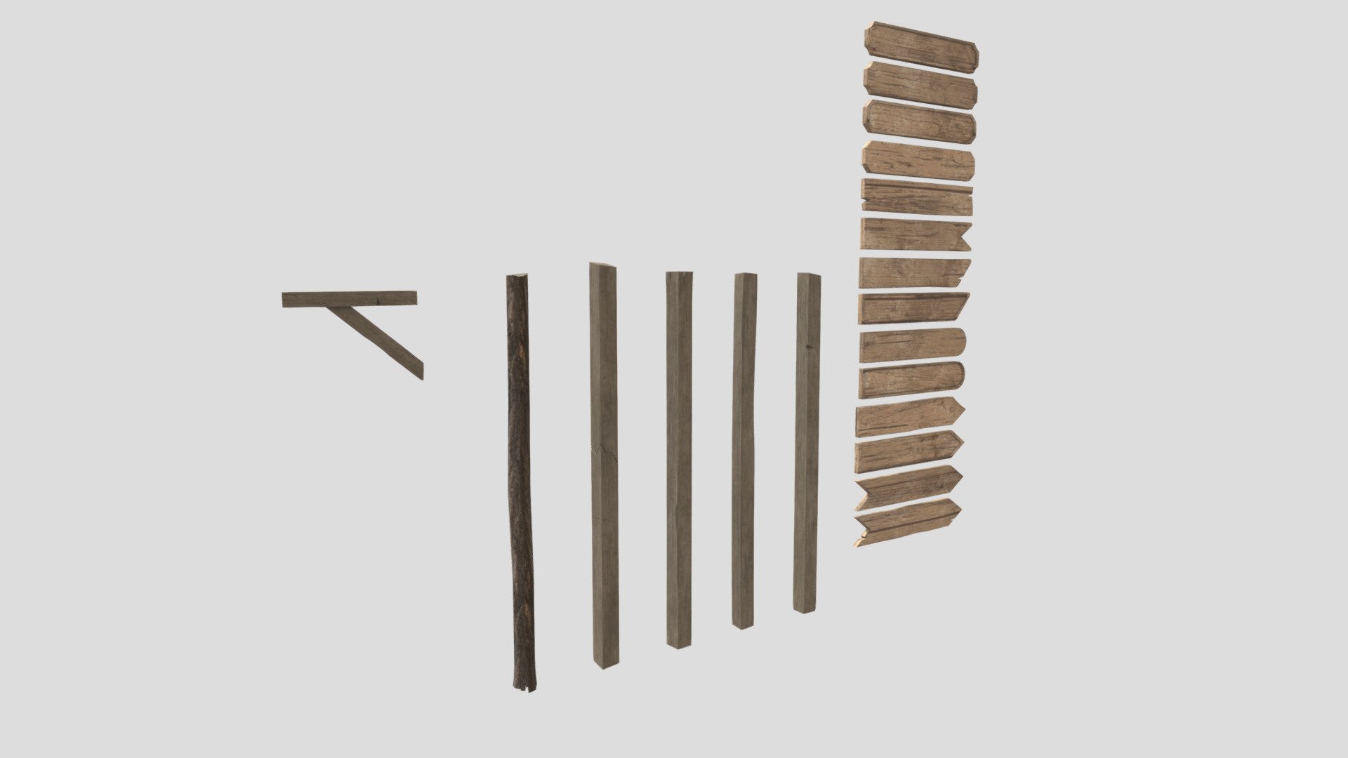 Modular Medieval Signposts - Download Free 3D model by max_imum ...