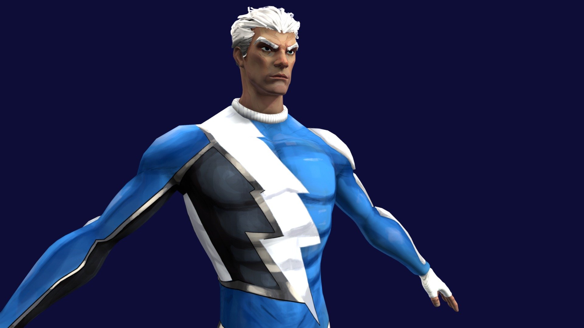 Quicksilver Marvel Rivals Concept (not rigged) - Download Free 3D model ...