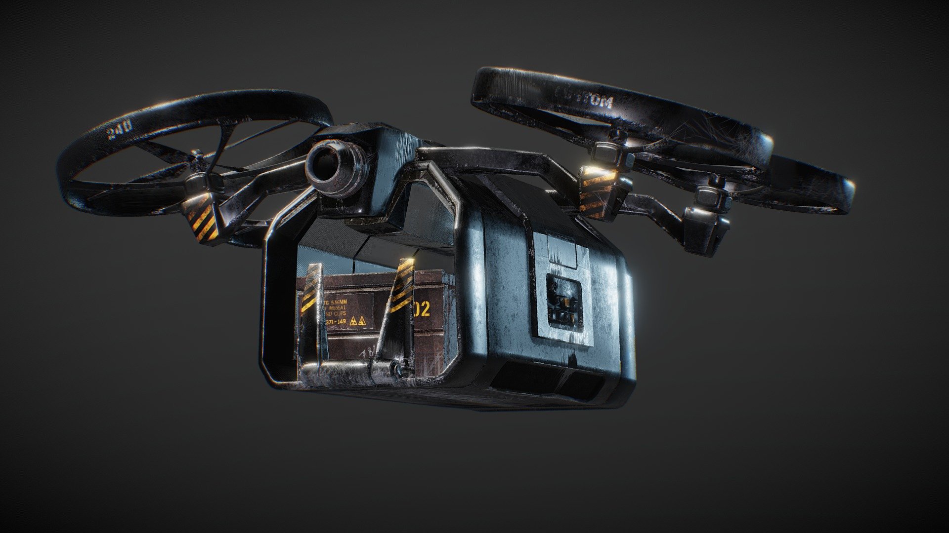 Simple Drone 2 - 3D model by Sasha Gaer (@windowsmobile) [dc8290e ...