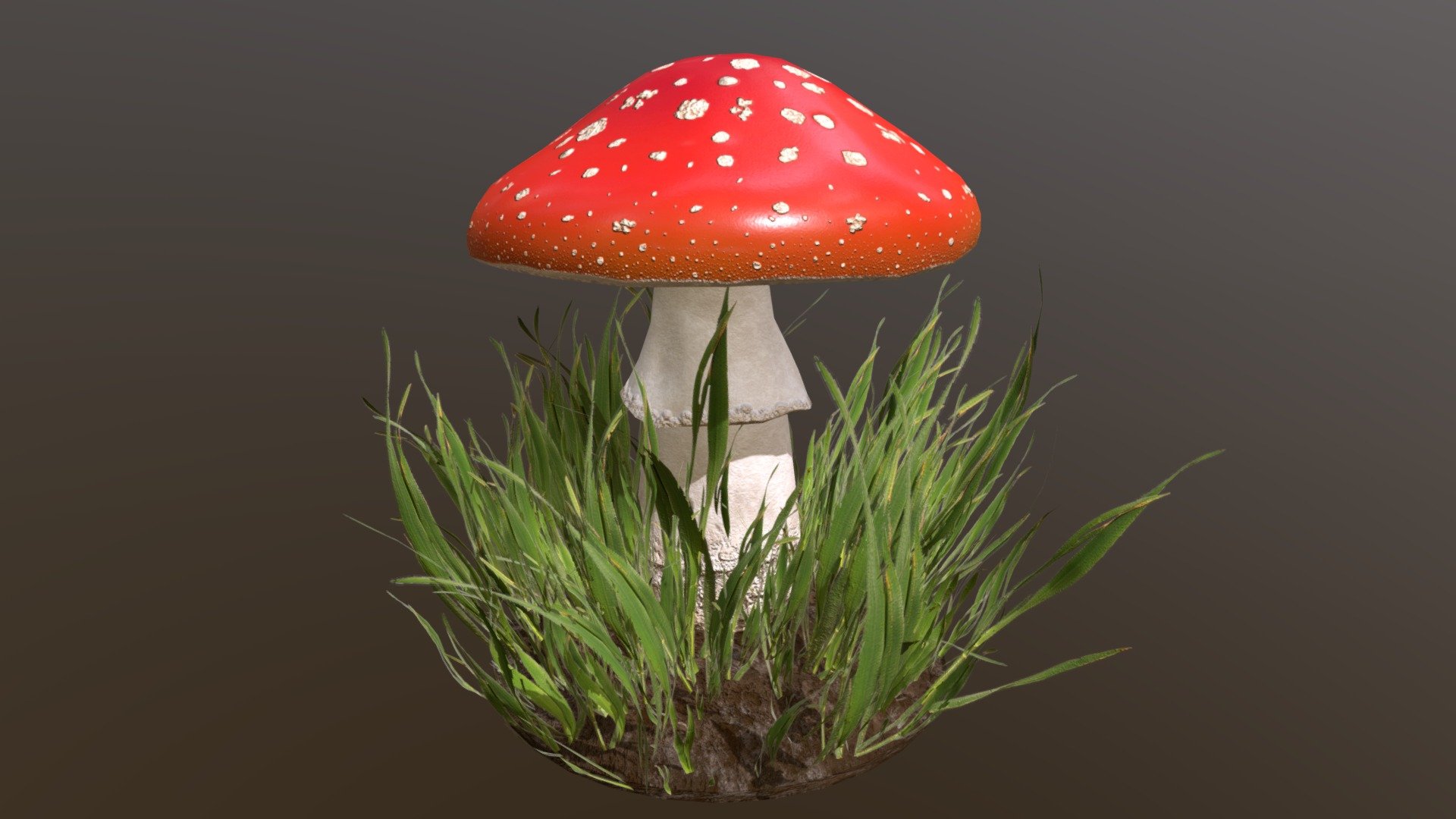 Mushroom - 3D model by Milisandra [dc88ffb] - Sketchfab