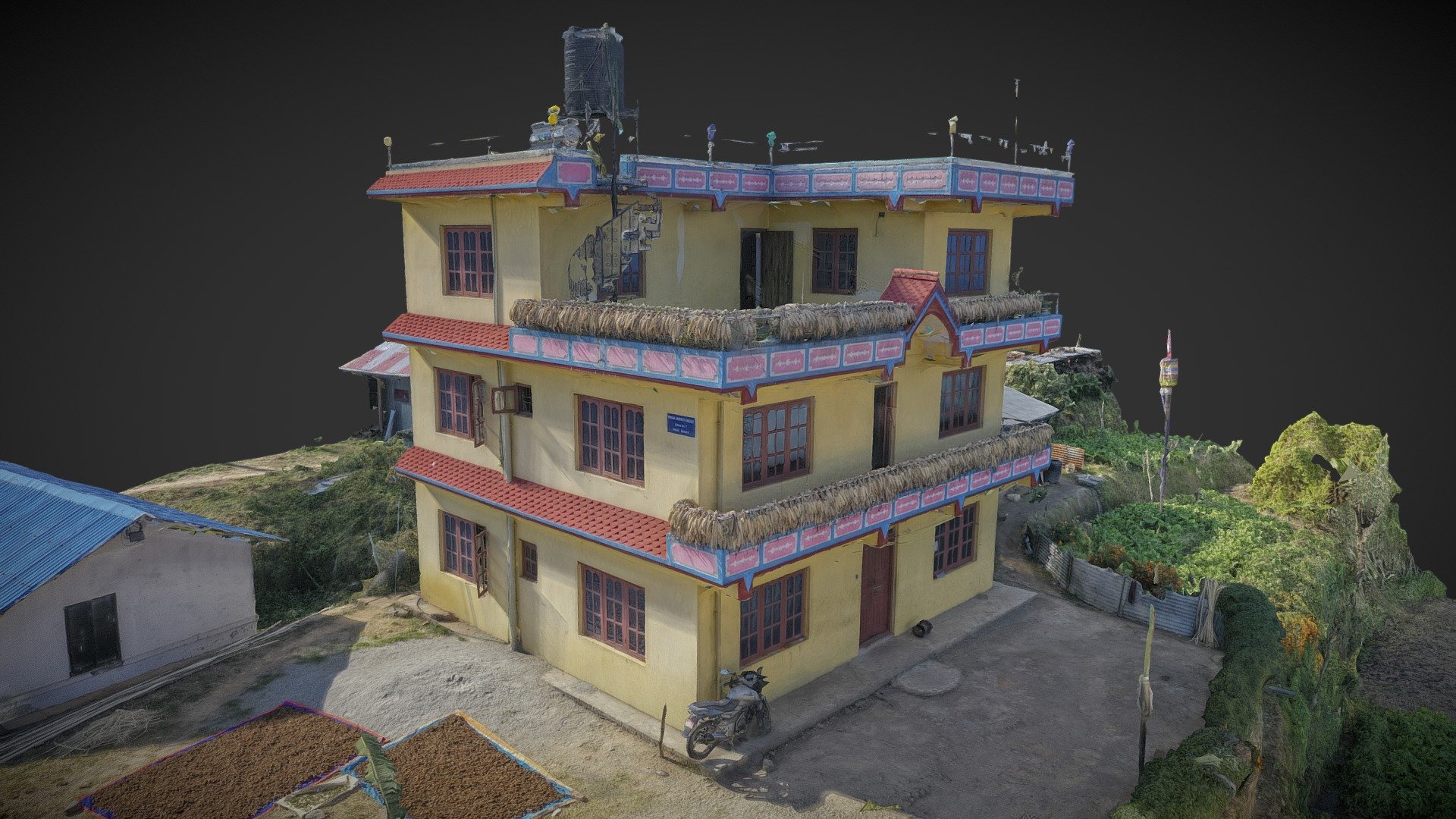 Nepali standard house - Buy Royalty Free 3D model by Octacon Geotechnik ...