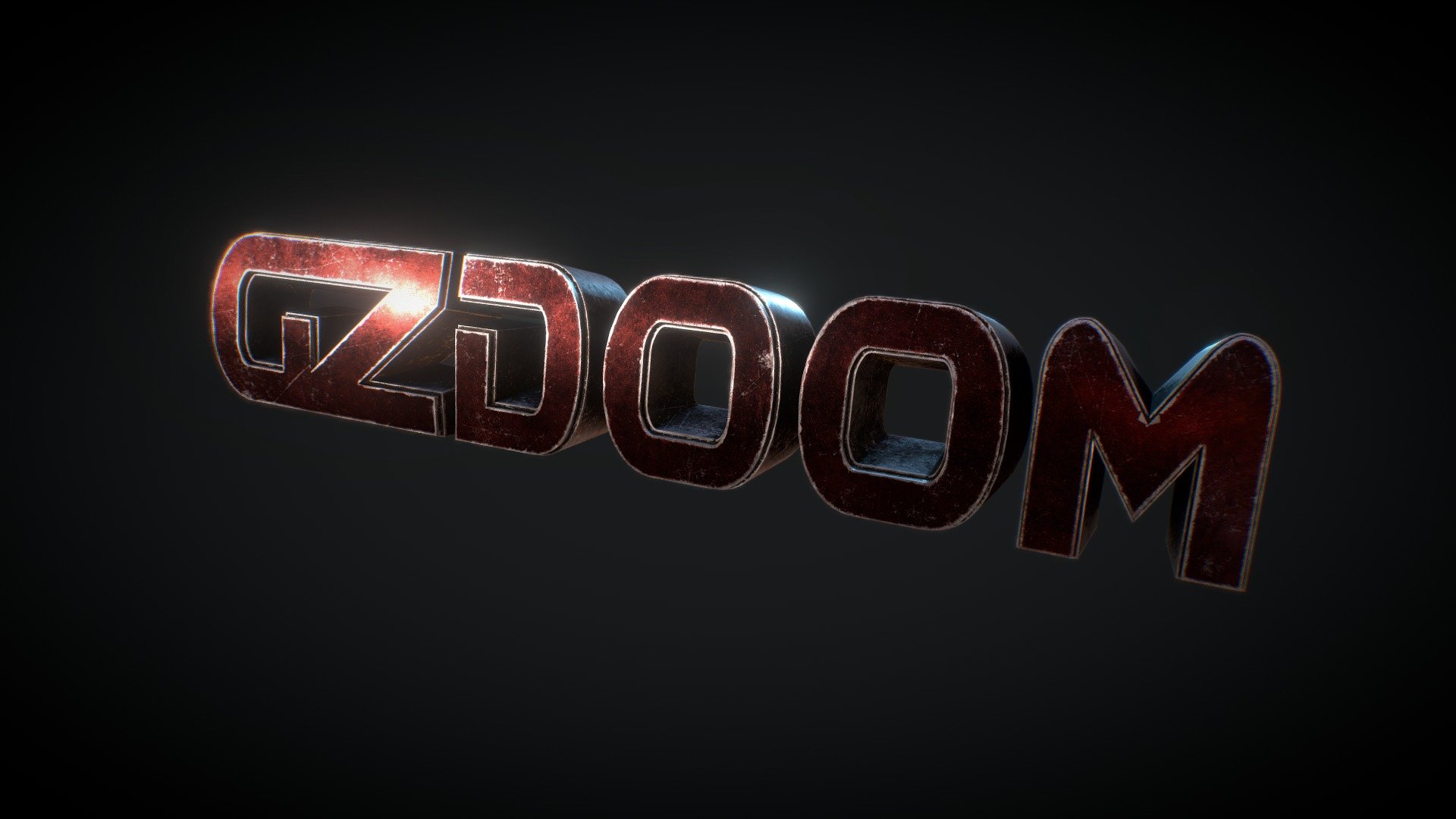 Gzdoom Logo - 3D model by HAL-9000 [dc8e634] - Sketchfab