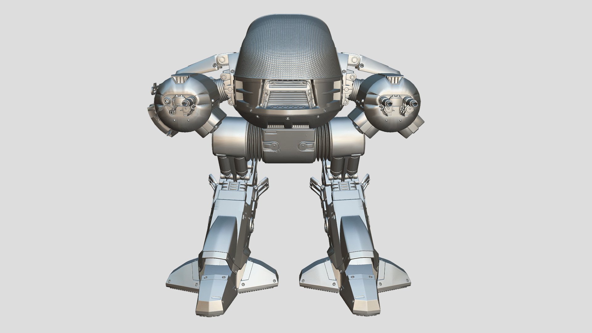 ROBOCOP ED209 - 3D model by horror (@horror-1) [dc9042d] - Sketchfab