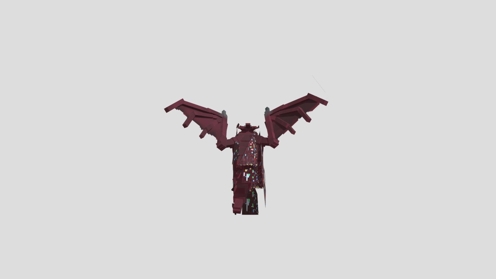 Red Dragon Minecraft Runescape - 3D model by Doot (@HighDoot) [dc91c6c ...