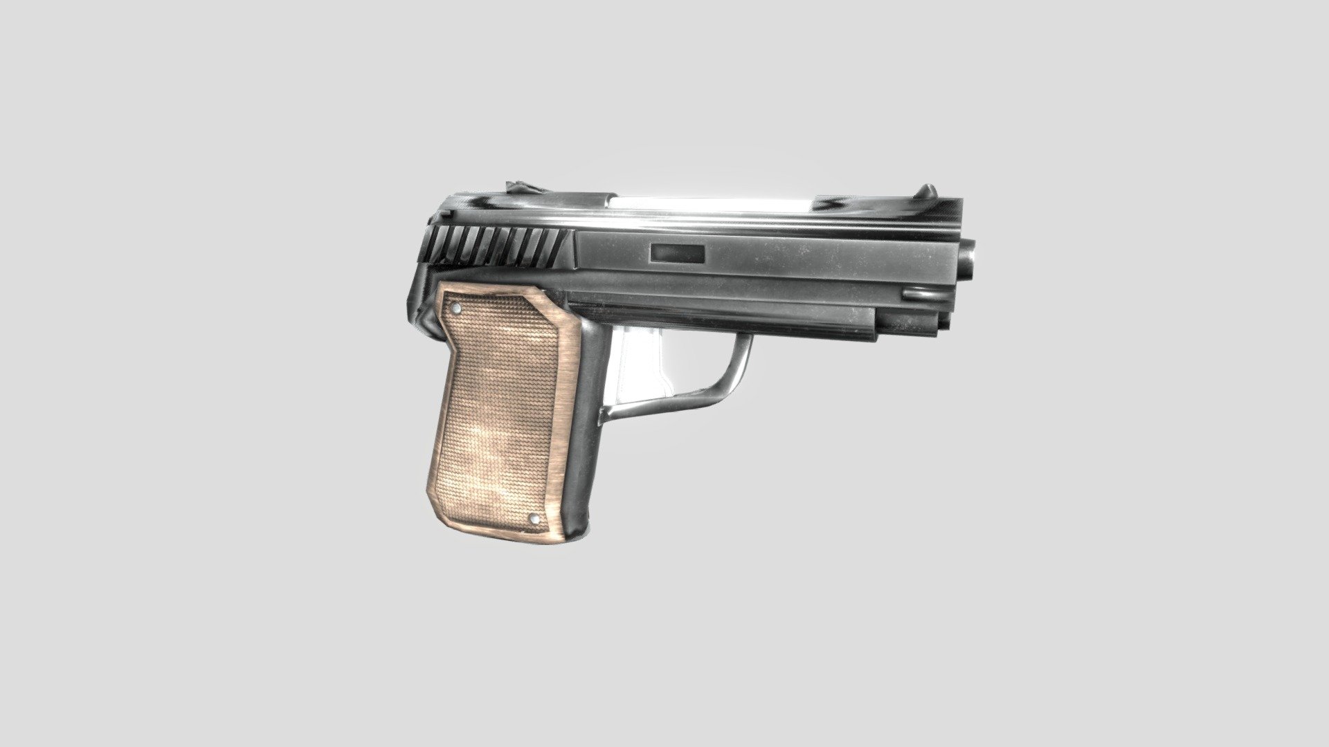 Handgun 🔫 - 3D model by Pixel_D3v [dc93450] - Sketchfab