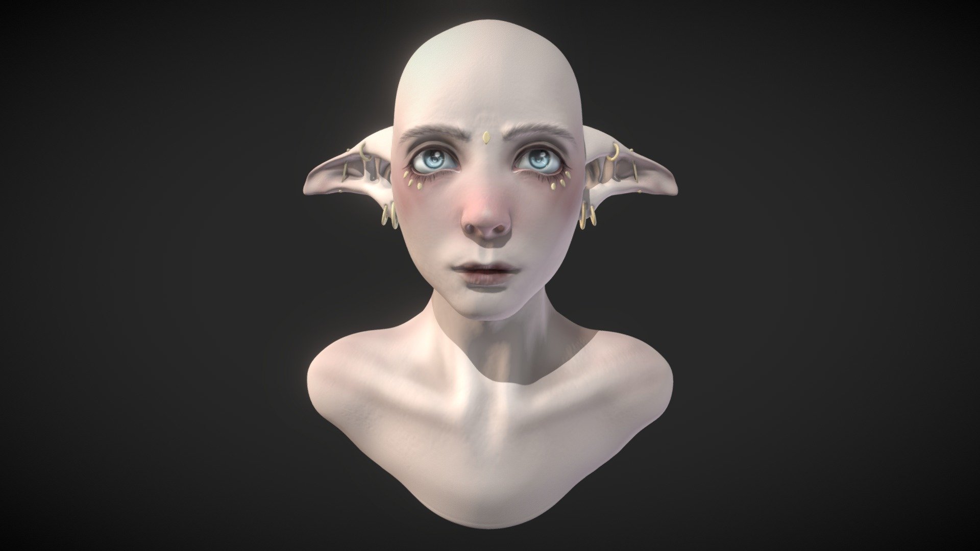 Elf Girl - Baby's First Sculpt Painting - 3D model by Taylor Mae ...