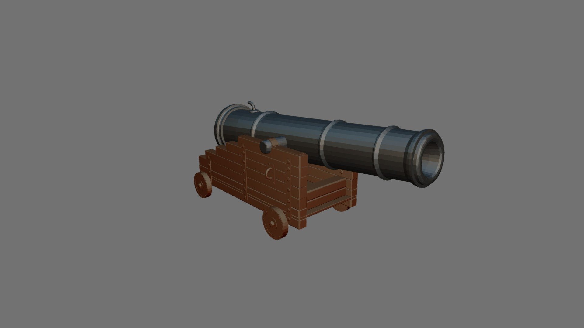 Heavy Artillery Cannon (36 pounder) - Download Free 3D model by Devaga ...