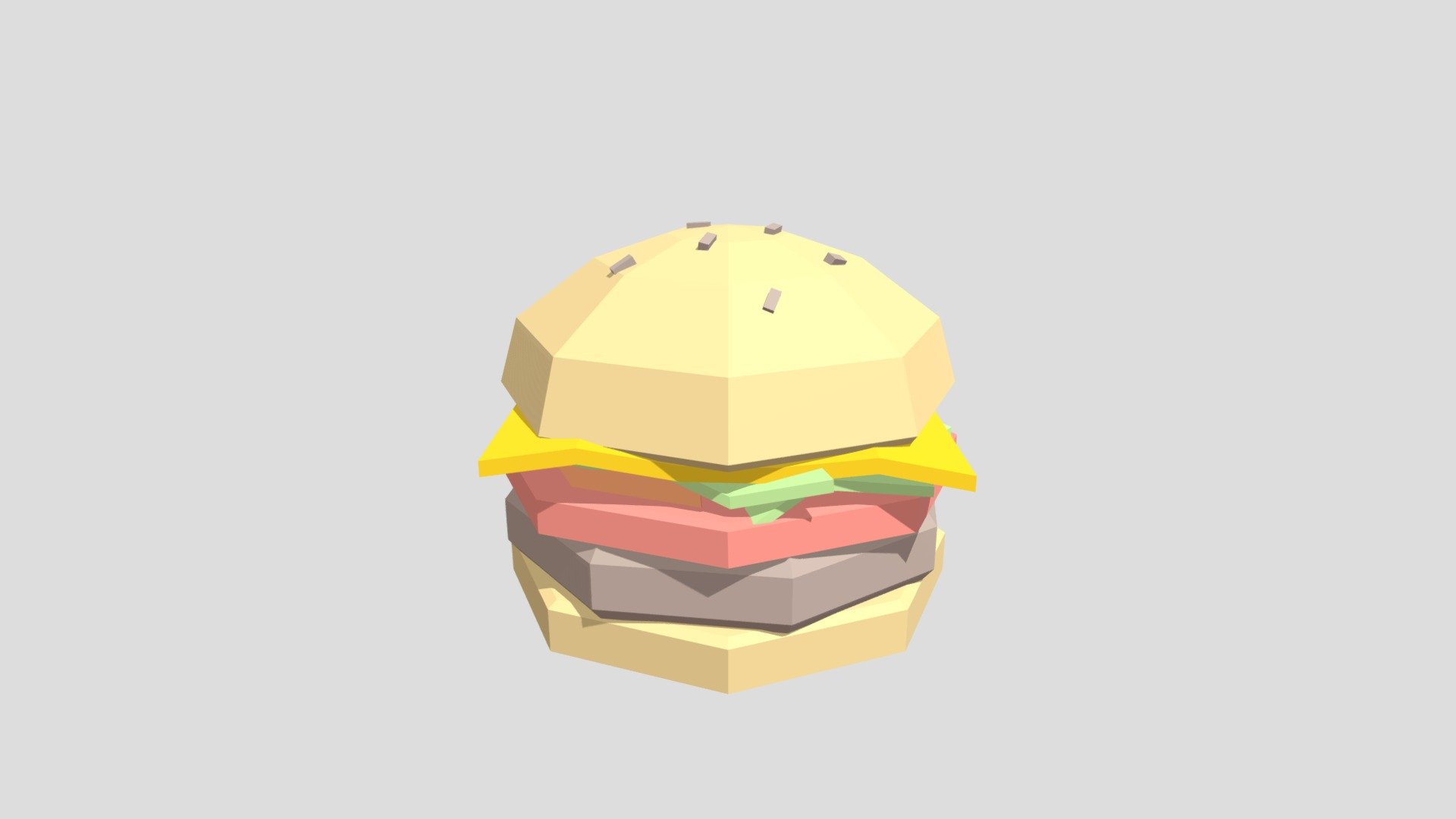 Hamburger from Poly by Google - Download Free 3D model by IronEqual ...