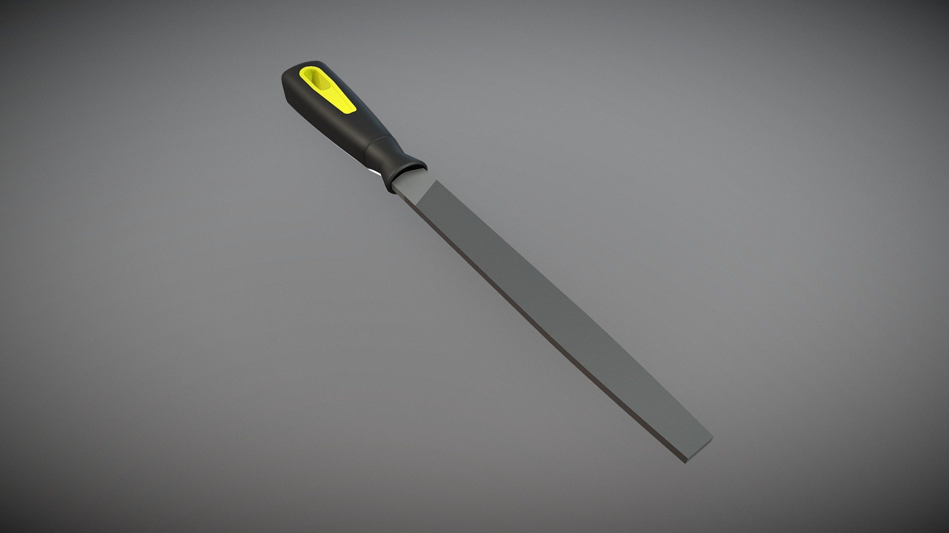 Platte vijl voor metaal - 3D model by Stichting Consortium ...