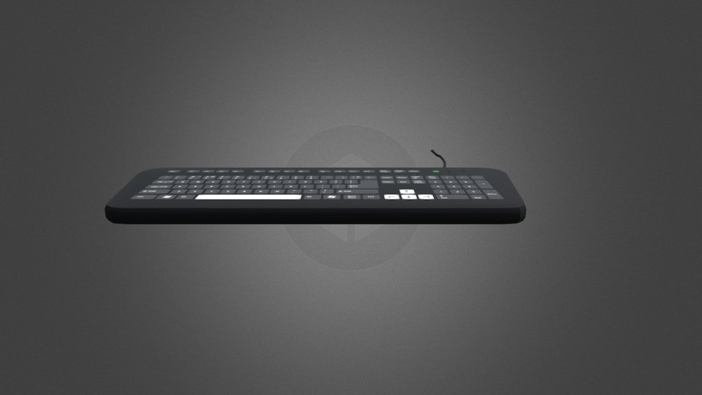 Low Poly Keyboard - 3D model by CoZZ [dc98f9c] - Sketchfab