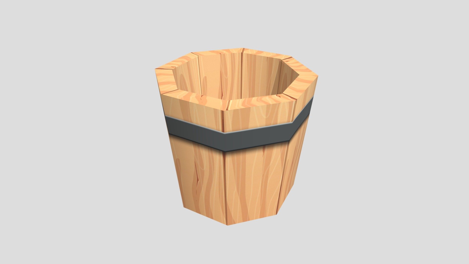 Wooden Bucket Low Poly - 3D model by kurocle [dc9a3d7] - Sketchfab