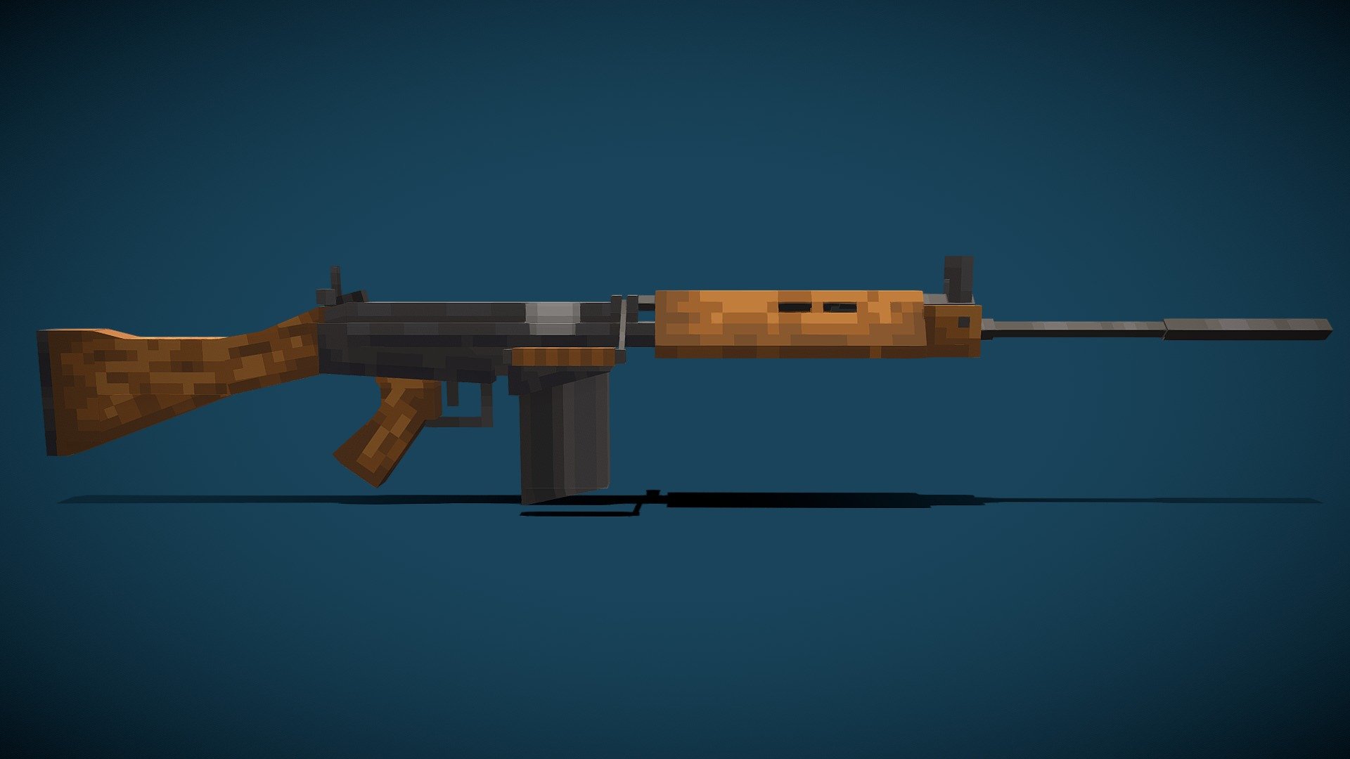 fn fal low poly - 3D model by MMecha [dc9a410] - Sketchfab