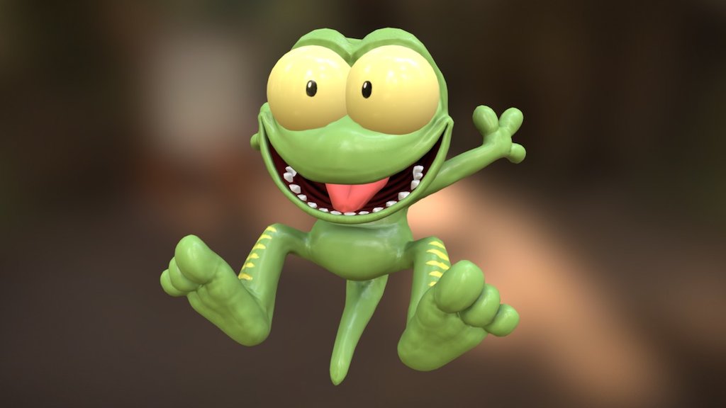 Lurch 3D /Lizzard 3D (Cartoon) - 3D model by Aboulicious [dc9bca1 ...