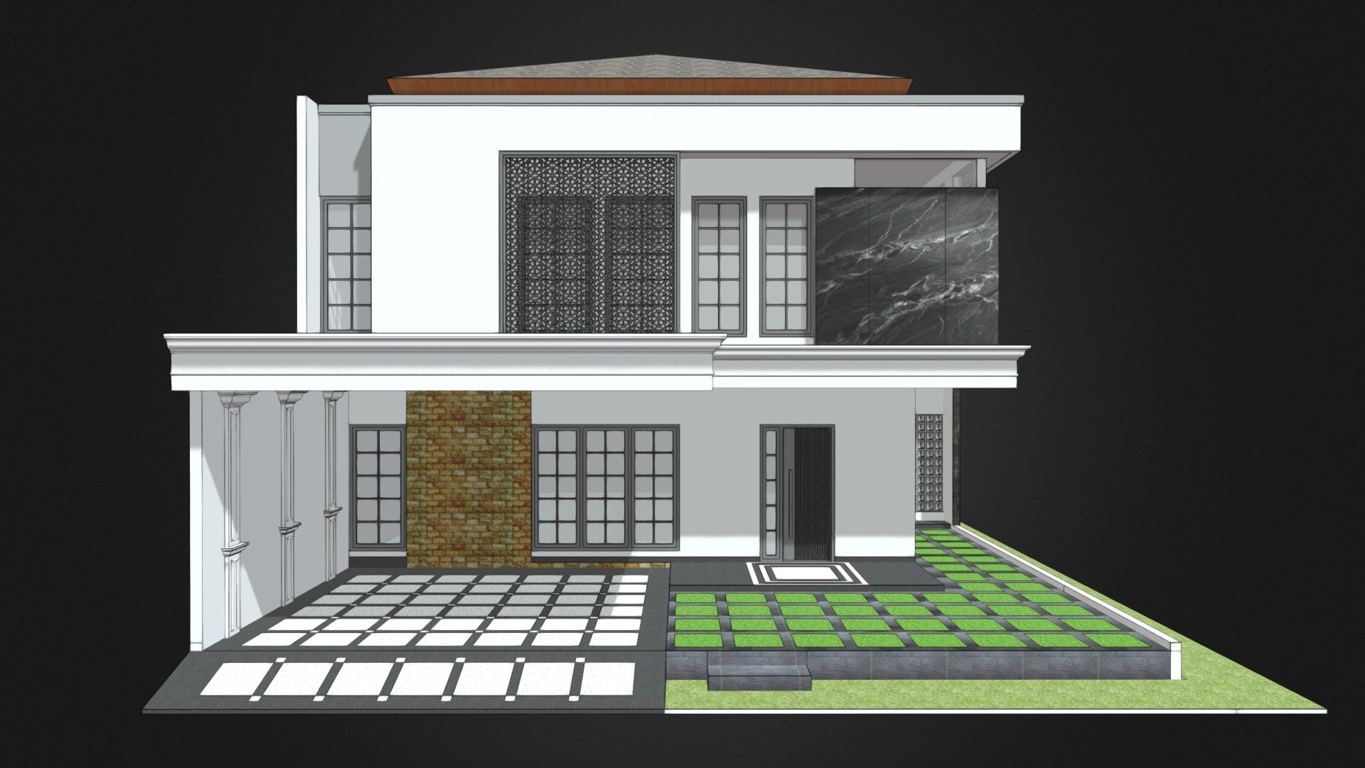 WIP - Rumah Hoek VMK - Tanpa Pagar - 3D model by Heriyanto [dc9d03f ...