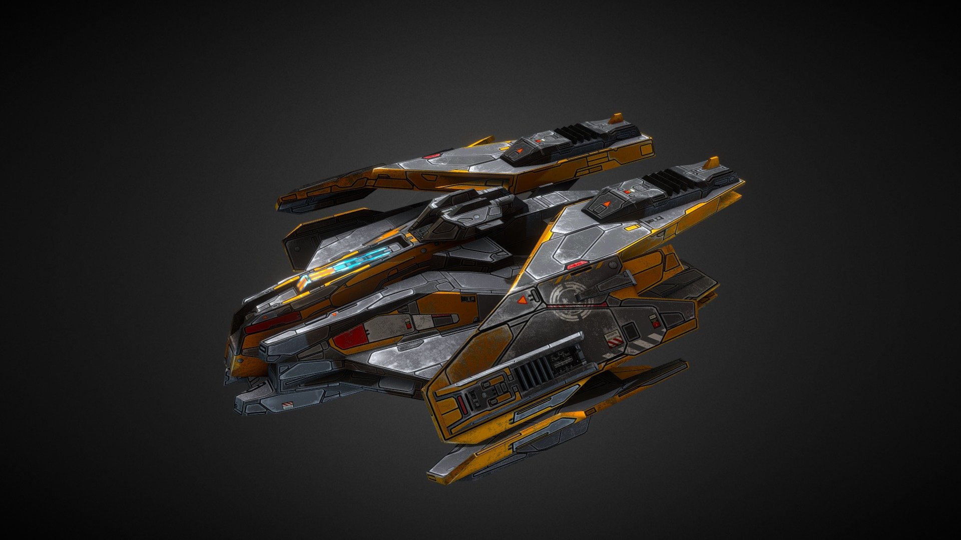 Free Sci Fi Fighter - Download Free 3D model by GrafxBOX / CGPitbull ...