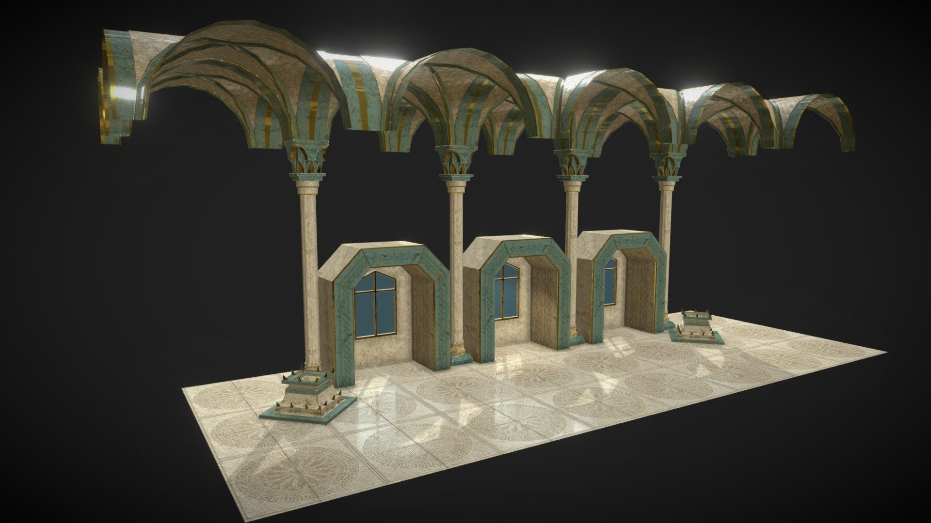 Modular Castle Assets Material - Download Free 3D model by Hamidreza ...