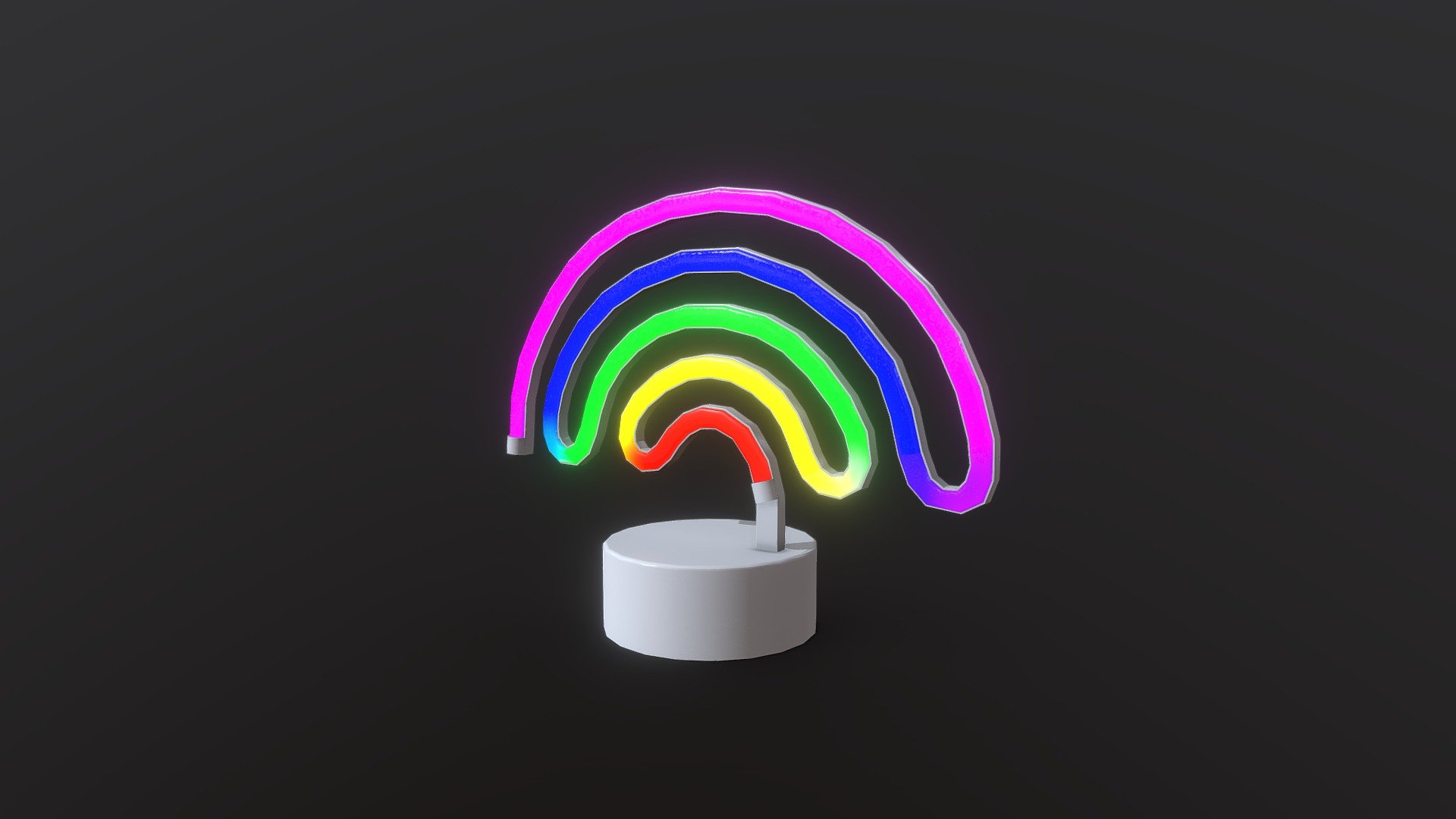 Rainbow Neon Light - Buy Royalty Free 3D model by Sebastian.BA [dca59a1 ...