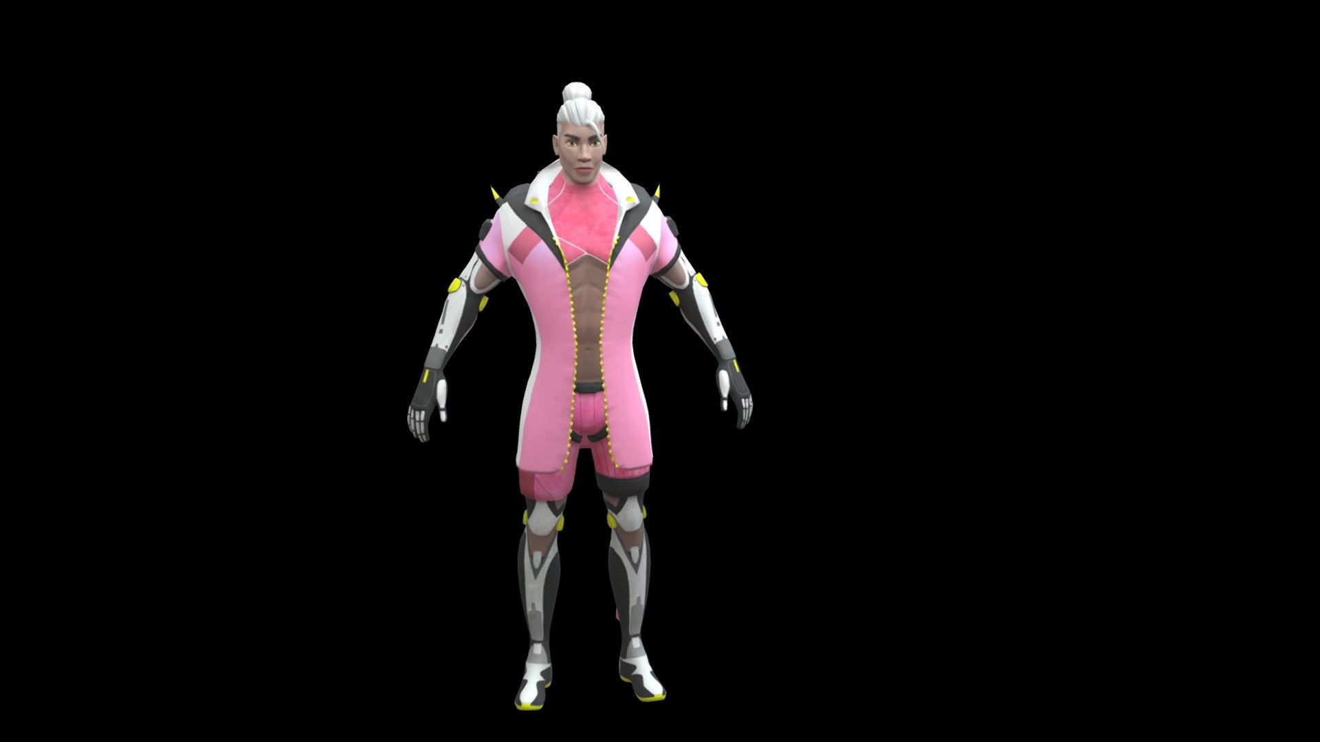 Personal Project Pink Cyborg - Download Free 3D model by cornylope ...