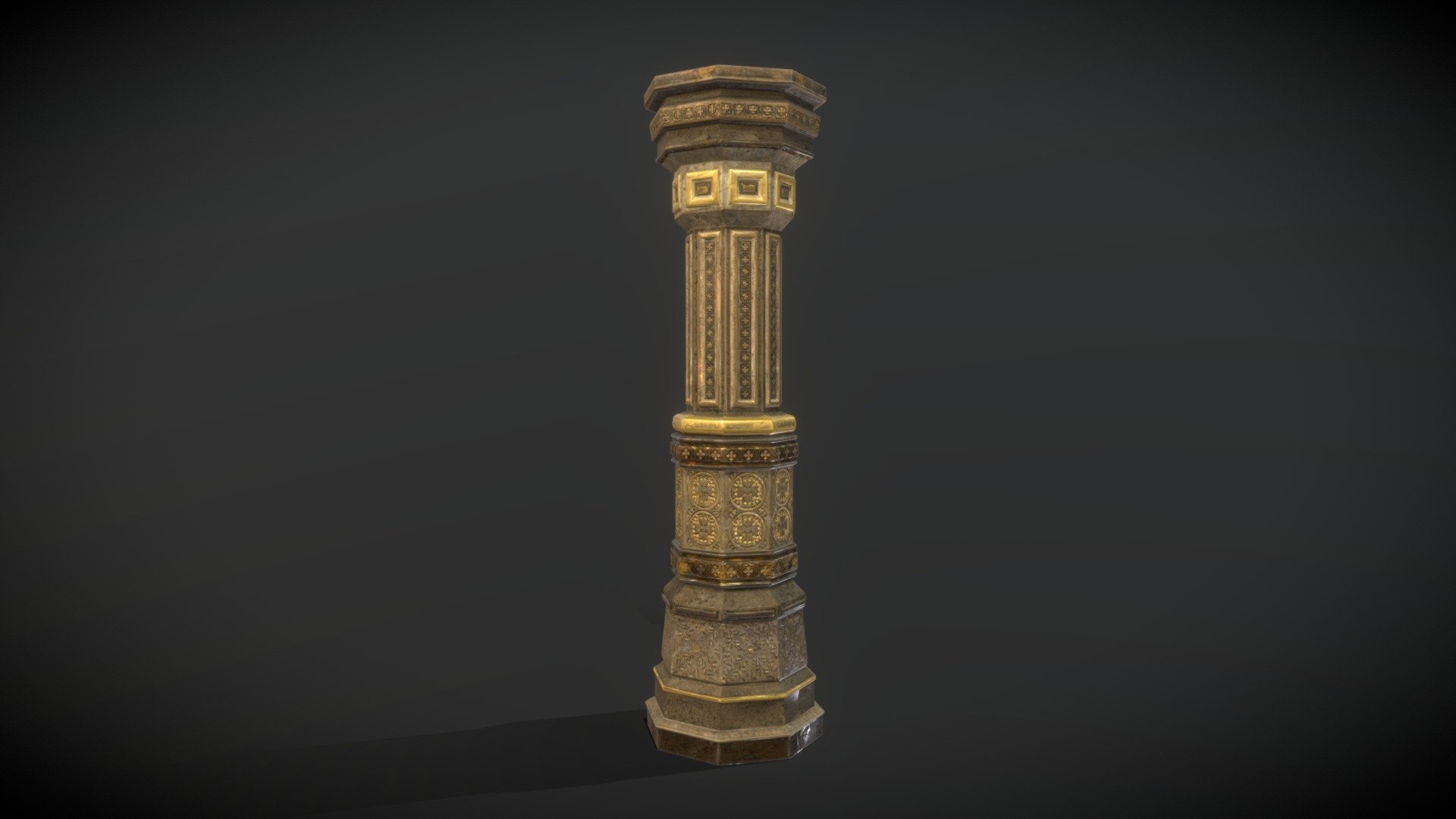 Ancient column (Free) - Download Free 3D model by Pavan_VR (@pavangopa ...
