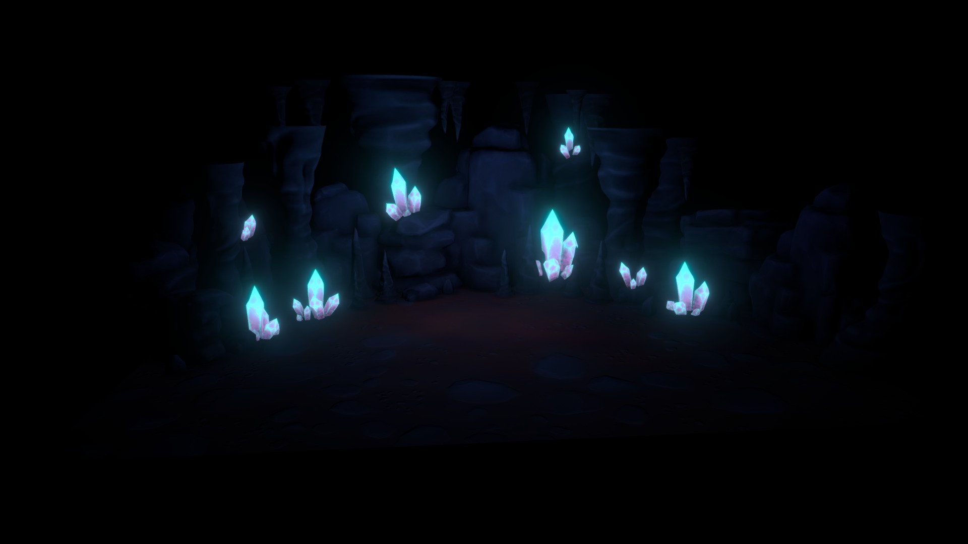Crystal Cave - 3D model by Lola_M (@lolamo222) [dca6877] - Sketchfab