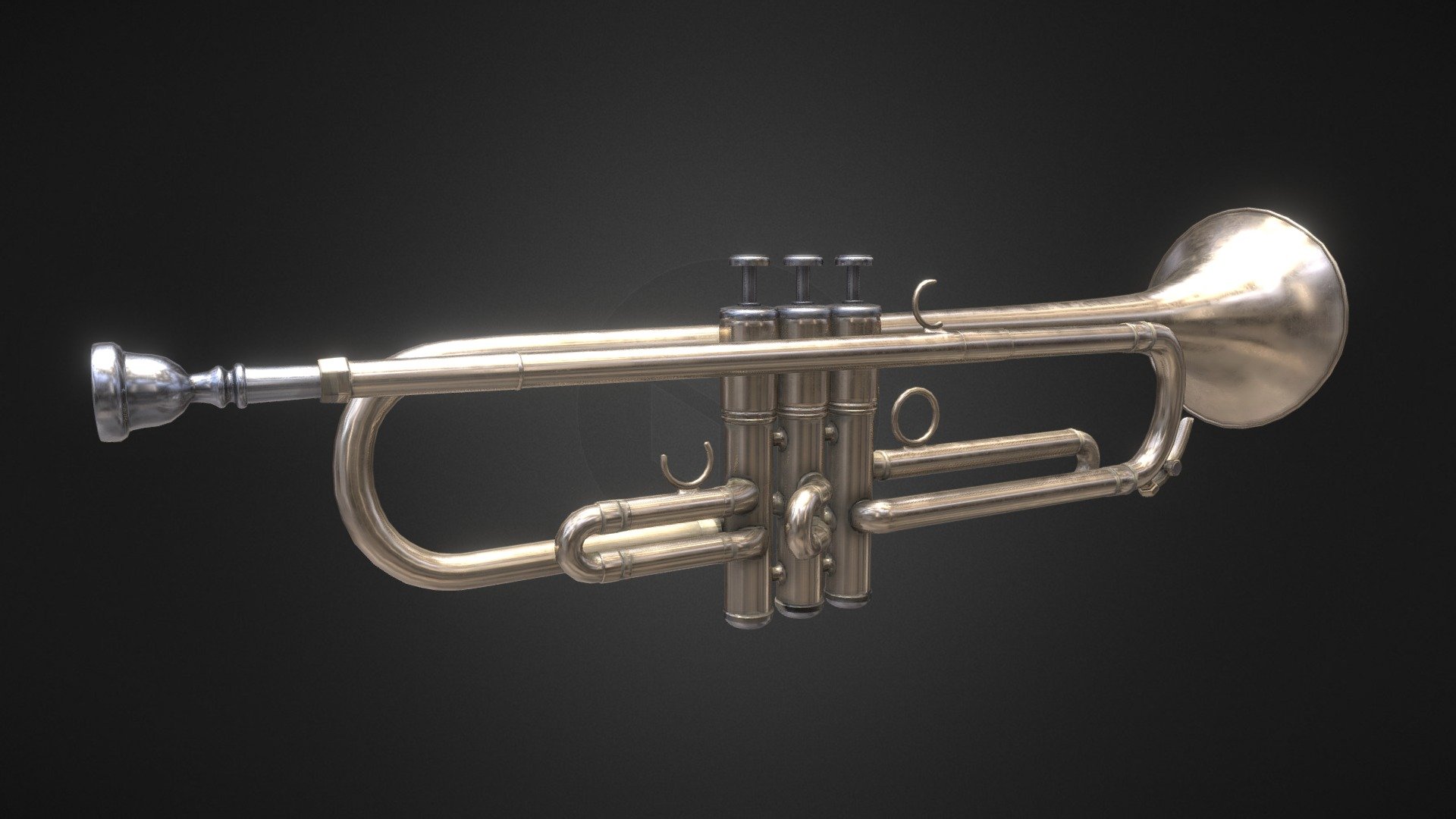 Worn Trumpet - Buy Royalty Free 3D model by lena-wachs [dca8067 ...