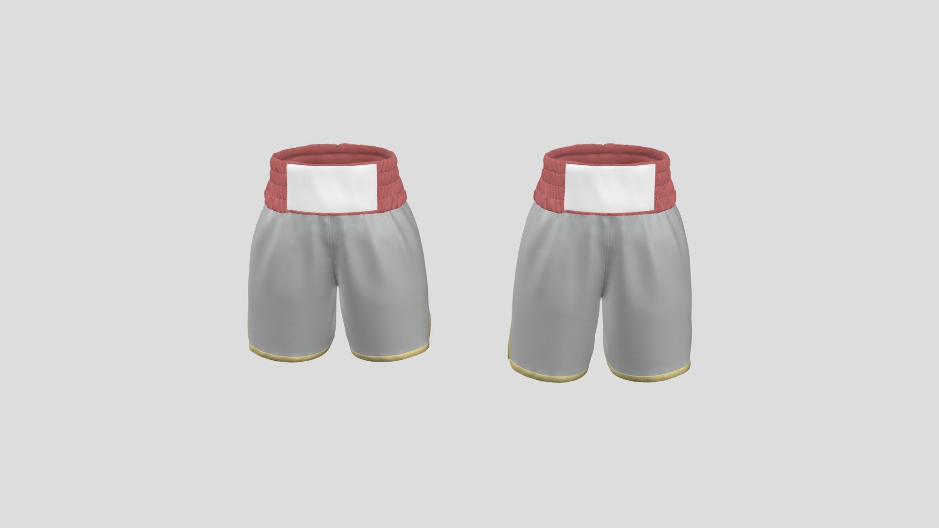 Boxing shorts standard and retro - 3D model by headphonizer [dcaa36a ...